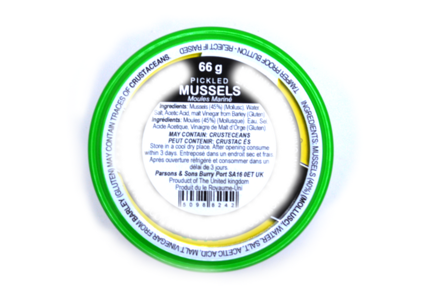 Pickled Mussels - 155g | The British Touch