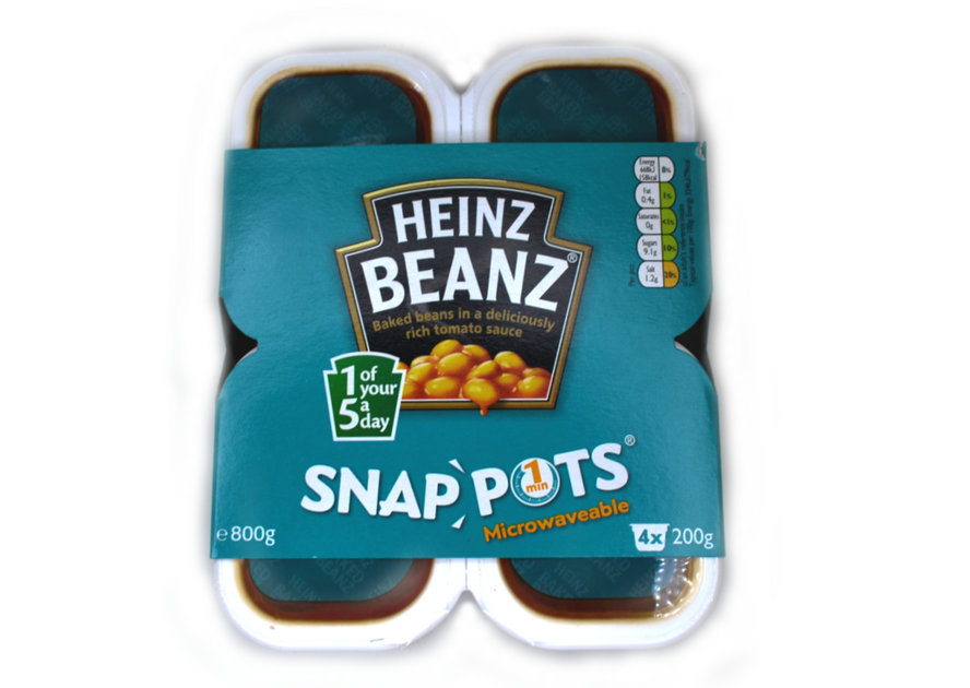 Heinz Beanz Snap Pot - 4 Pack | The British Touch