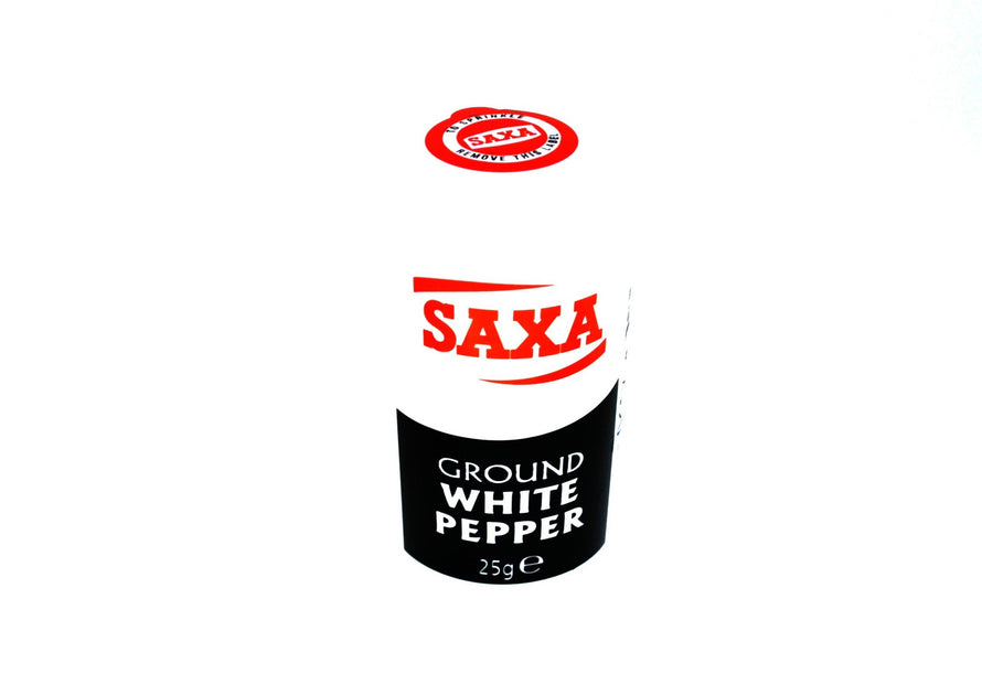 Saxa Ground White Pepper -25g | The British Touch